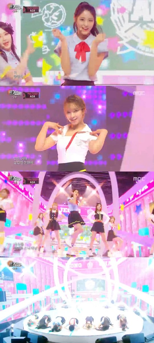 AOA 설현, 섹시 스쿨룩+새해맞이 큰절(MBC가요대제전2015) : 네이트 연예