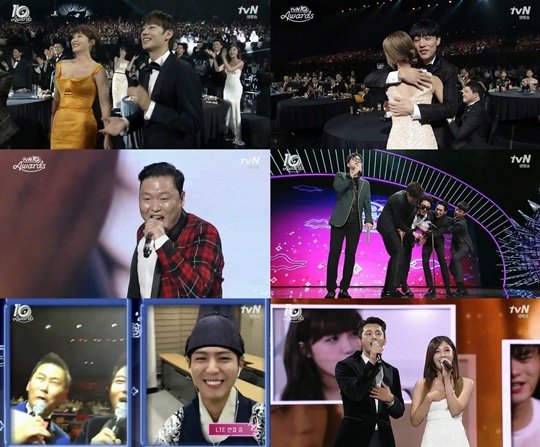 'tvN10 어워즈' '시그널'도 웃고 '응답하라'도 웃고, 모두가 웃었다 [종합] | 네이트 연예