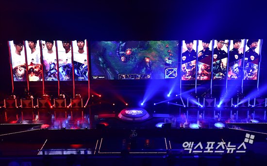 (롤케스파컵) Ever vs SK '결승 티켓놓고 한판 승부'[포토] : 네이트 스포츠