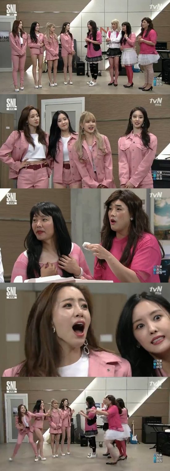 'SNL9' 티아라 "의지, 그런 말 하는거 아니야" 셀프 디스 : 네이트 연예