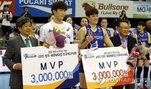 KOVO컵 MVP 최홍석·김희진 : 네이트 스포츠